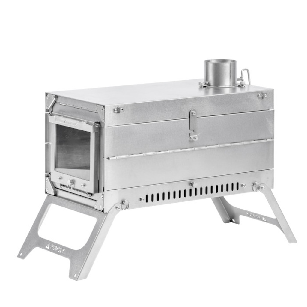 Складная титановая походная печь Pomoly Fold X Titanium Wood Stove для ...